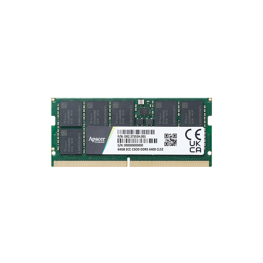 伺服器/工作站 DDR5 ECC CSODIMM - Apacer Technology