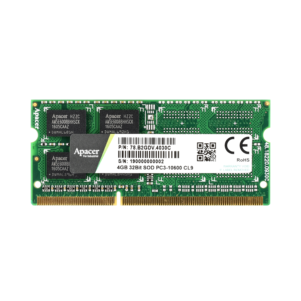 Specialty DDR3 32-Bit SODIMM - Apacer Technology