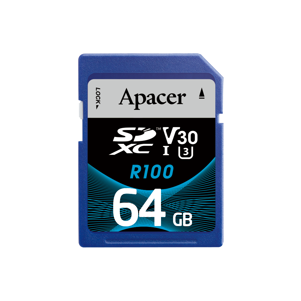 SD Card SDXC/SDHC UHS-I U3 V30 R100 - Apacer Technology