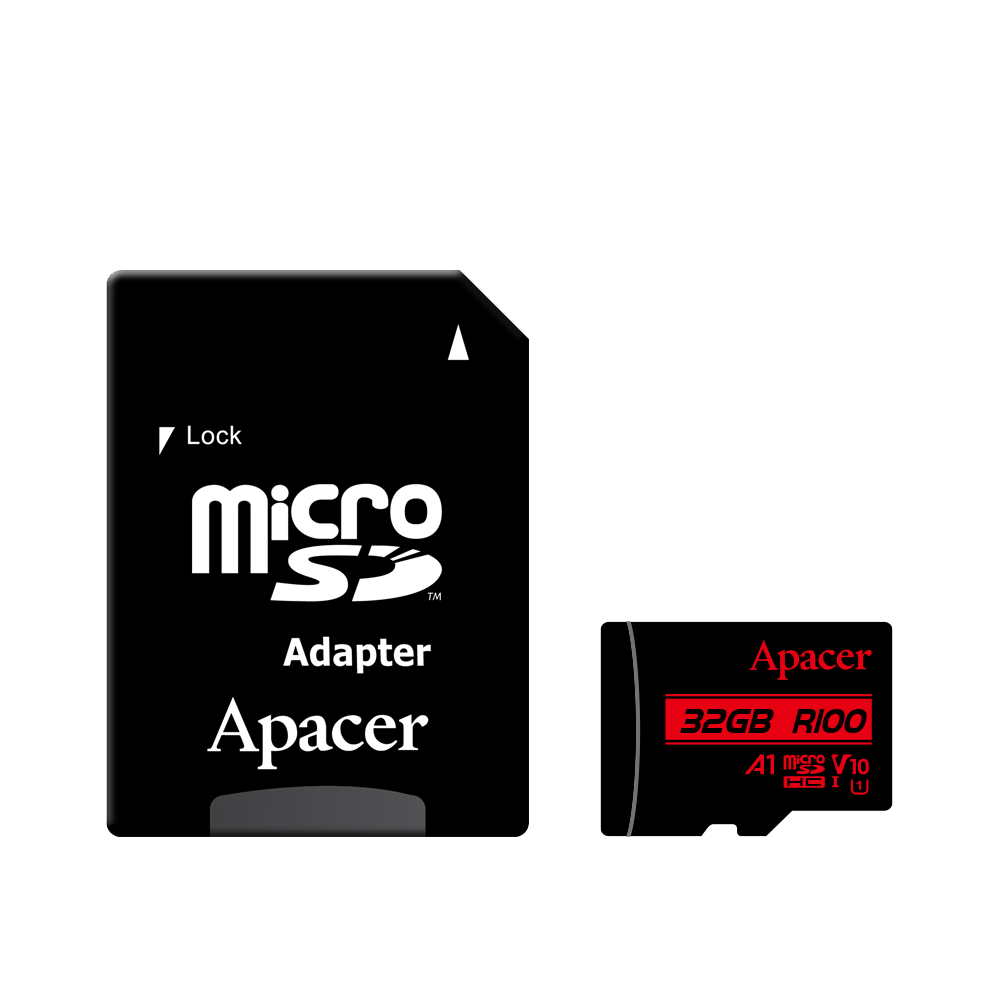 microSD Card microSDHC/SDXC UHS-I U1 V10 A1 (R100 MB/s) - Apacer Technology