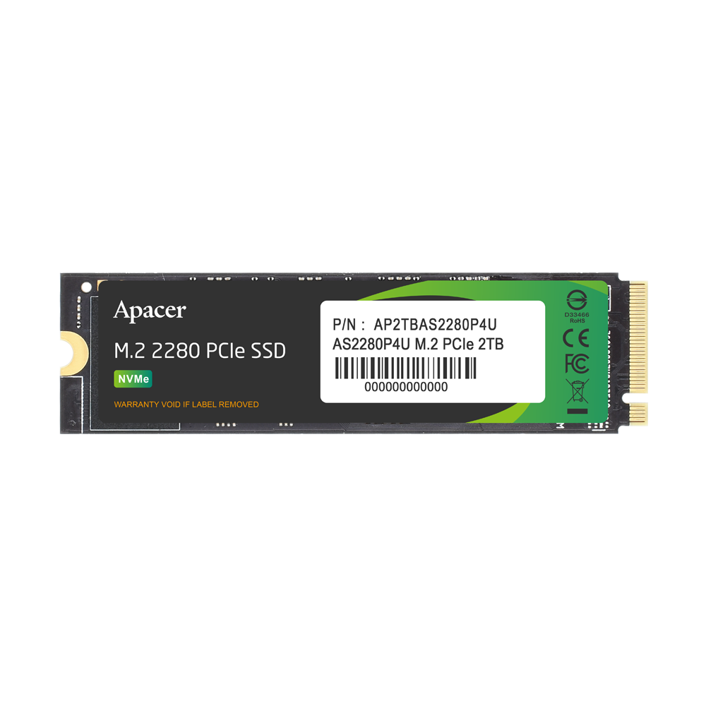 M.2 PCIe SSD AS2280P4U M.2 PCIe Gen3 x4 - Apacer Technology